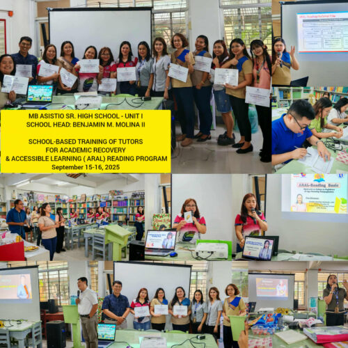 M. B. Asistio Sr. High School – Unit I | Schools Division Office of ...