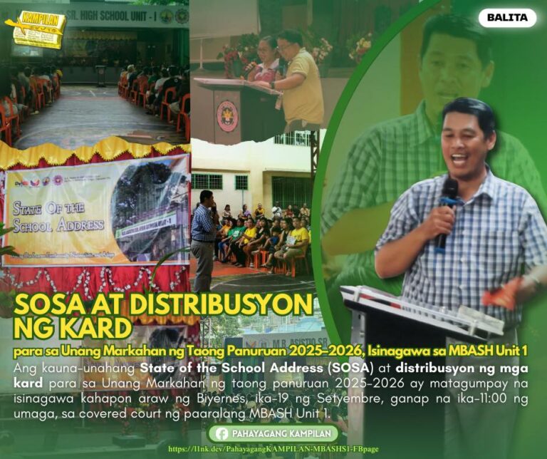 M. B. Asistio Sr. High School – Unit I | Schools Division Office of ...